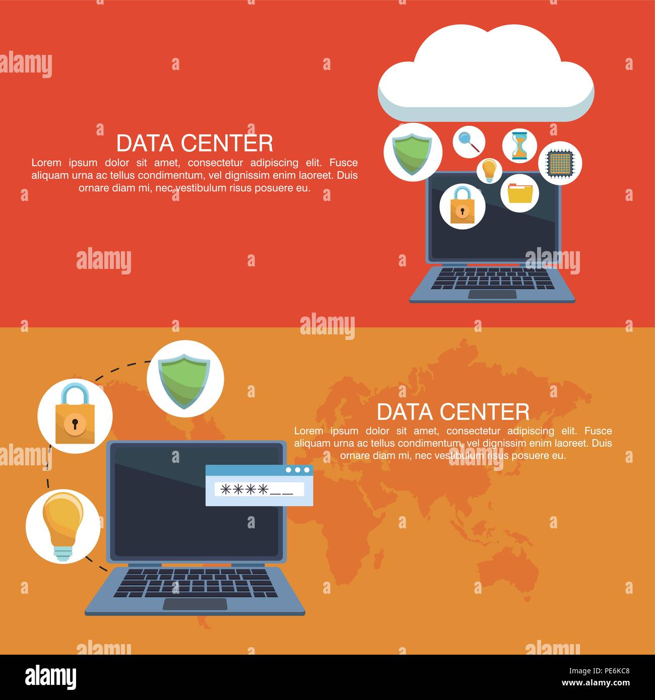 Data center poster with informaton Stock Vector Image & Art - Alamy