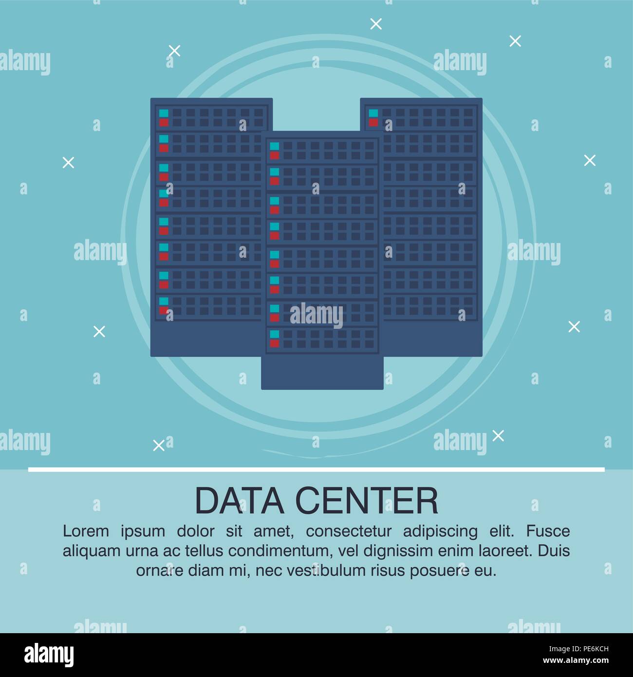 Data center poster with informaton Stock Vector Image & Art - Alamy