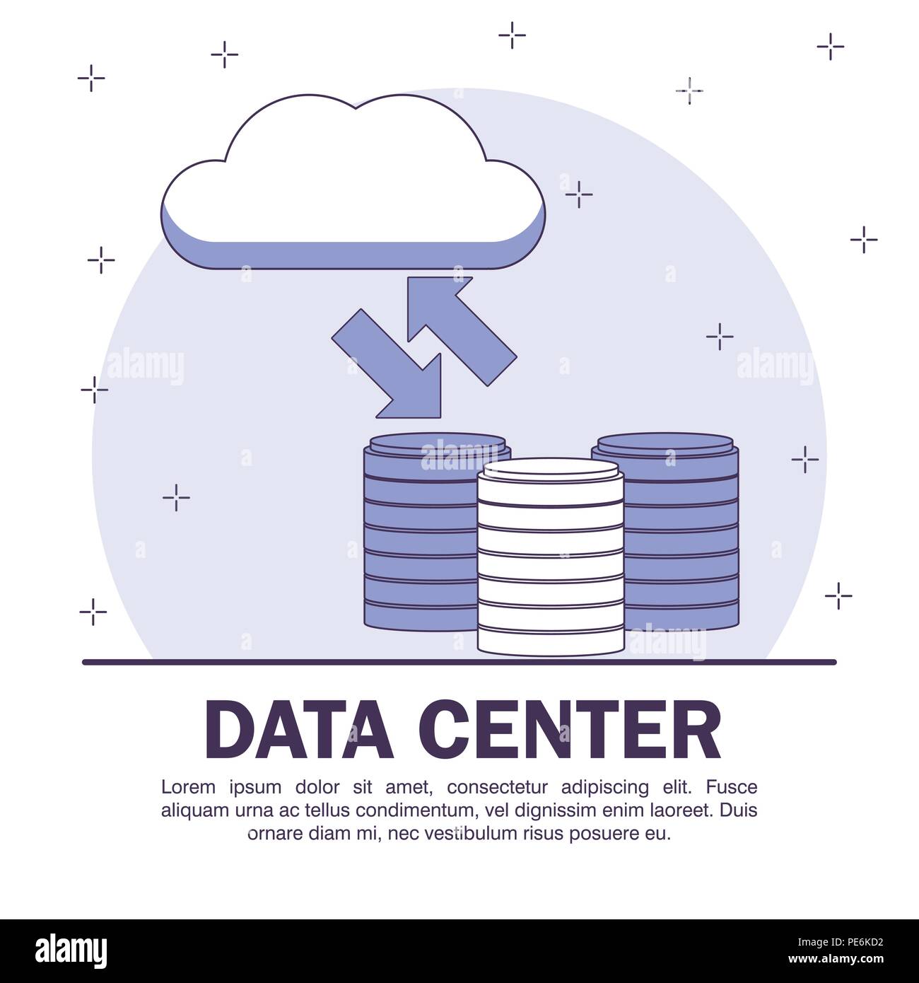 Data center poster with informaton Stock Vector Image & Art - Alamy