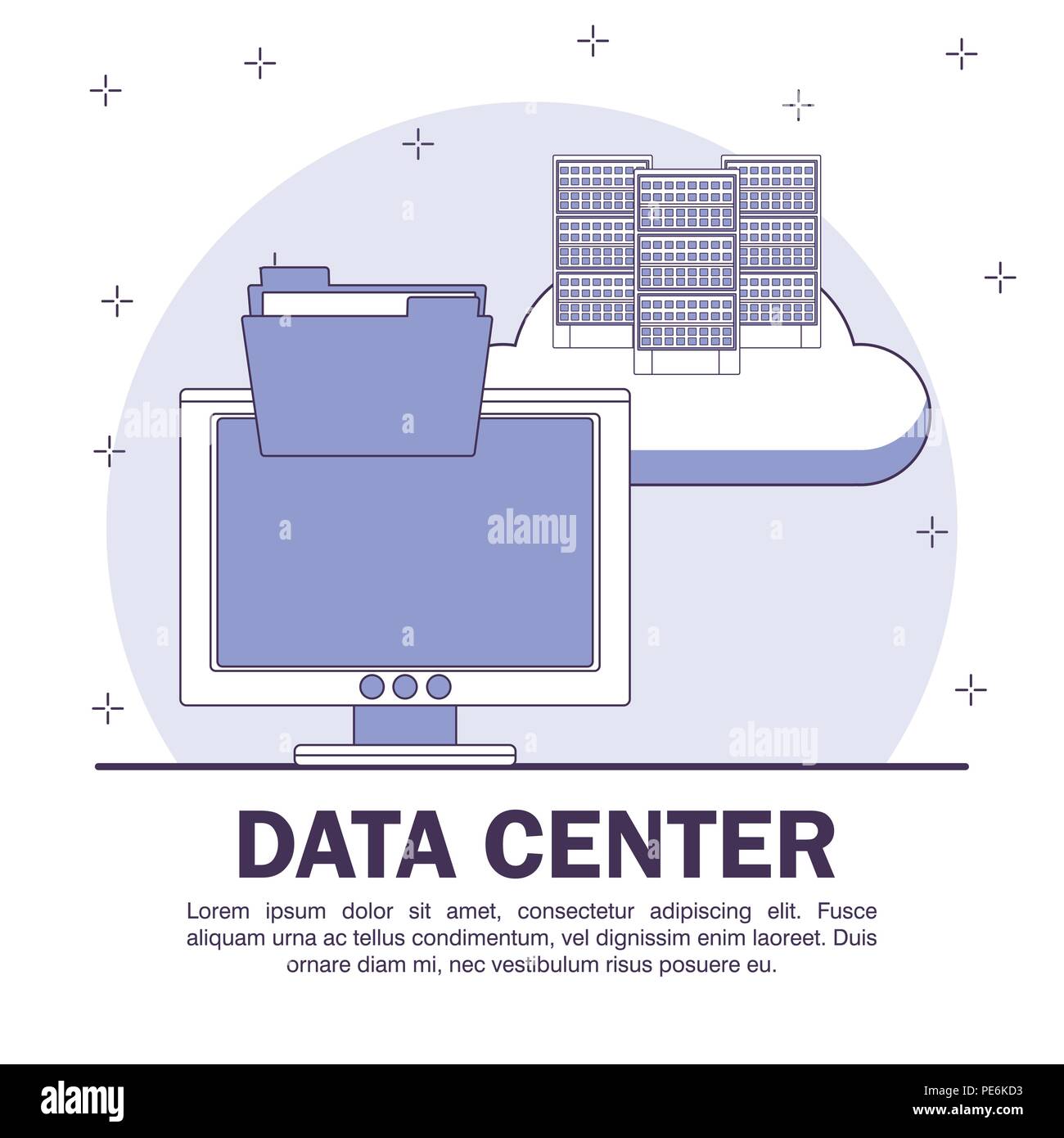 Data center poster with informaton Stock Vector Image & Art - Alamy