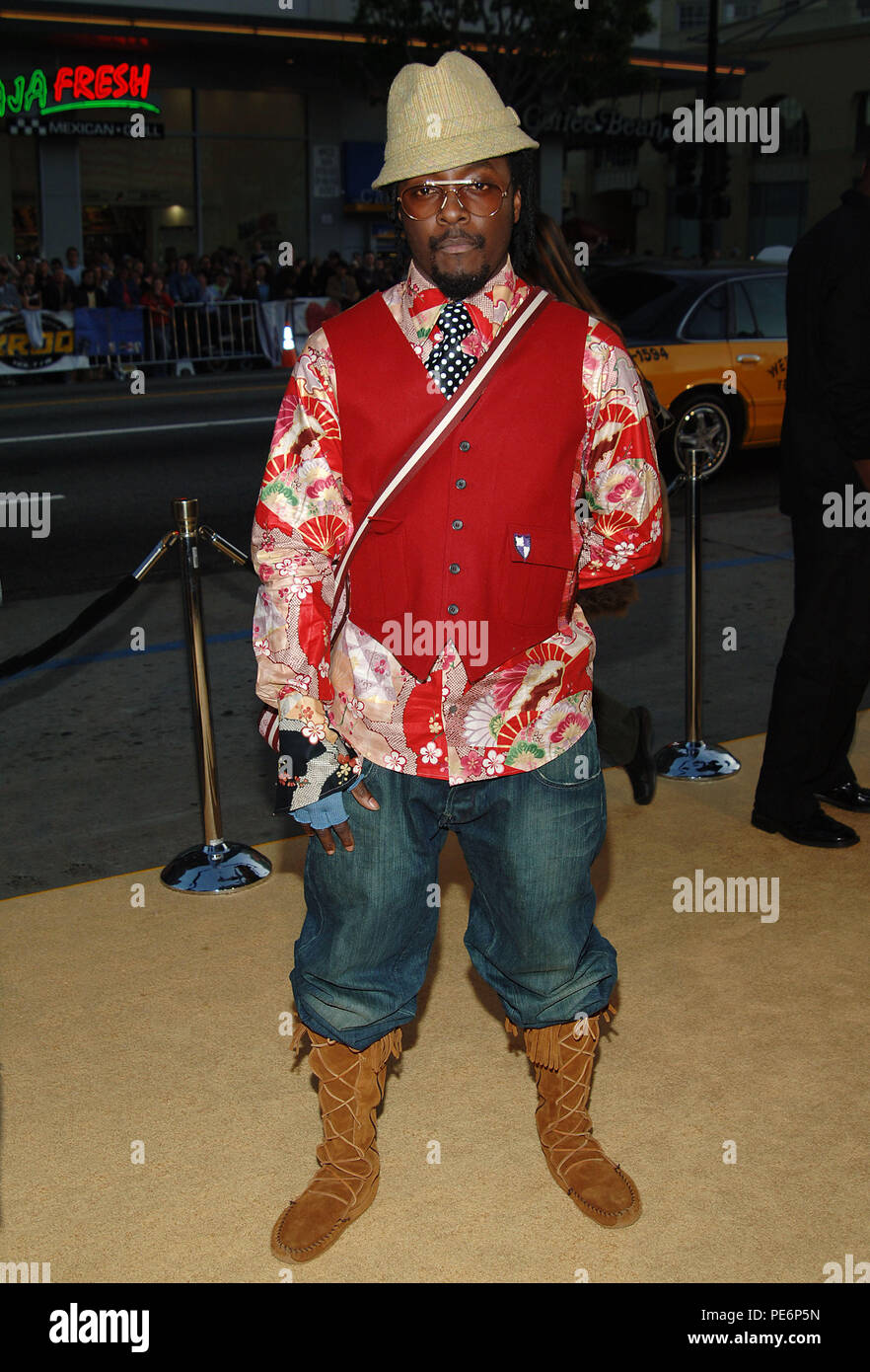 Will I Am (Black Eyed Peas) arriving at the SAHARA Premiere at the ...