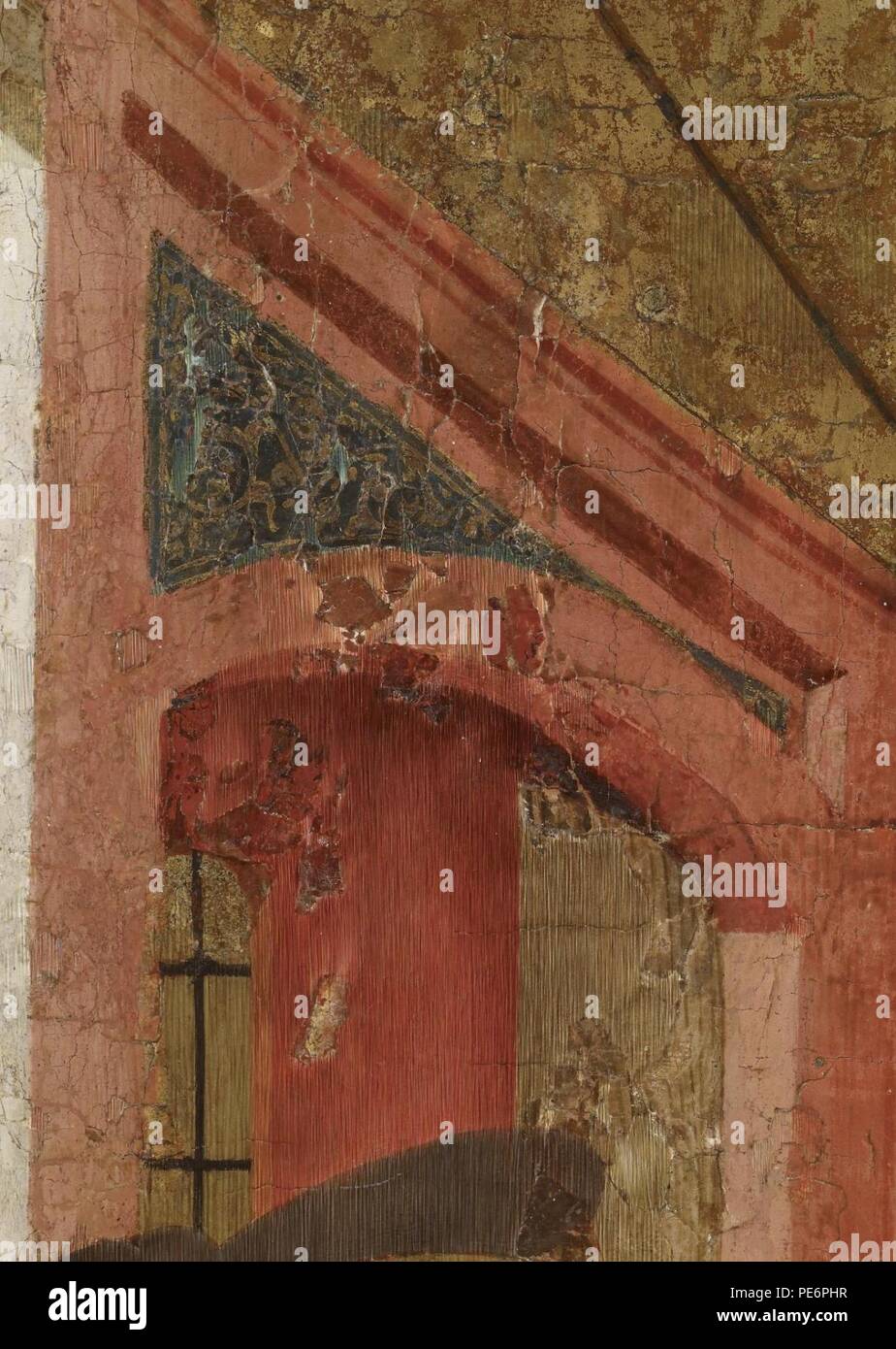 Arnau Bassa - Triptych with Madonna and Child with the Crucifixion and the Annunciation Stock ...