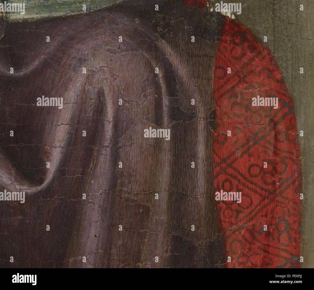 Arnau Bassa - Triptych with Madonna and Child with the Crucifixion and the Annunciation Stock ...