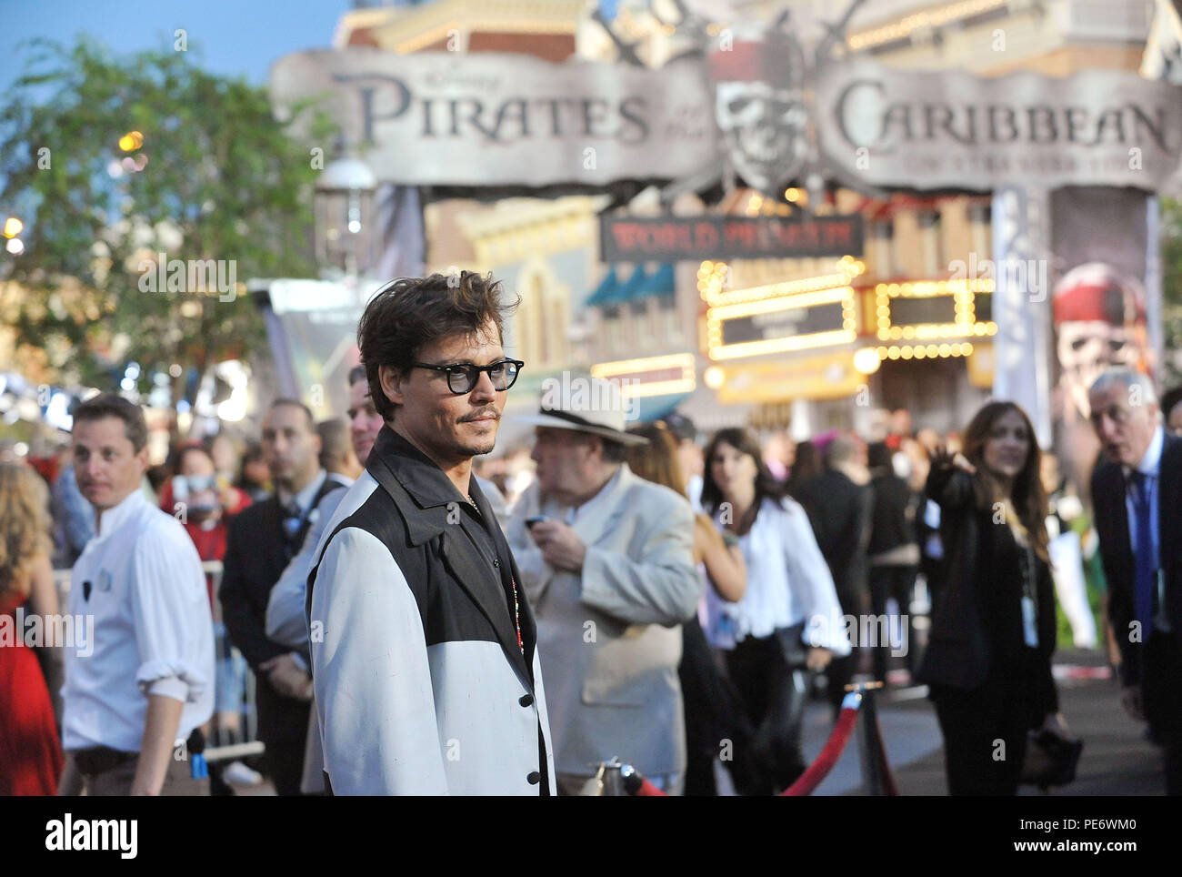 Johnny Depp at Pirates of the Caribbean-On Stranger Tides Premiere in ...