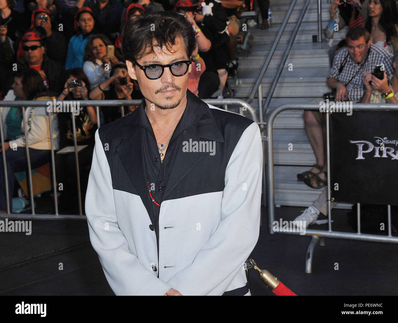 Johnny Depp at Pirates of the Caribbean-On Stranger Tides Premiere in ...