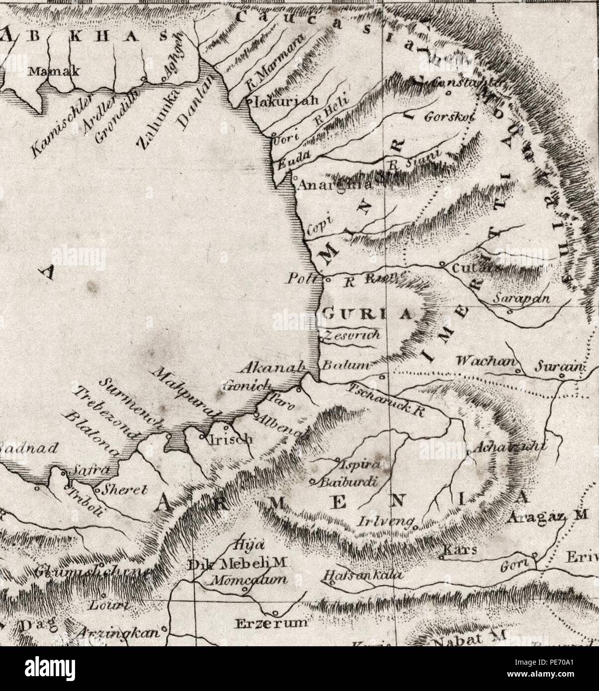 Arrowsmith, Aaron; Lewis, Samuel. Asia Minor. 1812 (B Stock Photo - Alamy