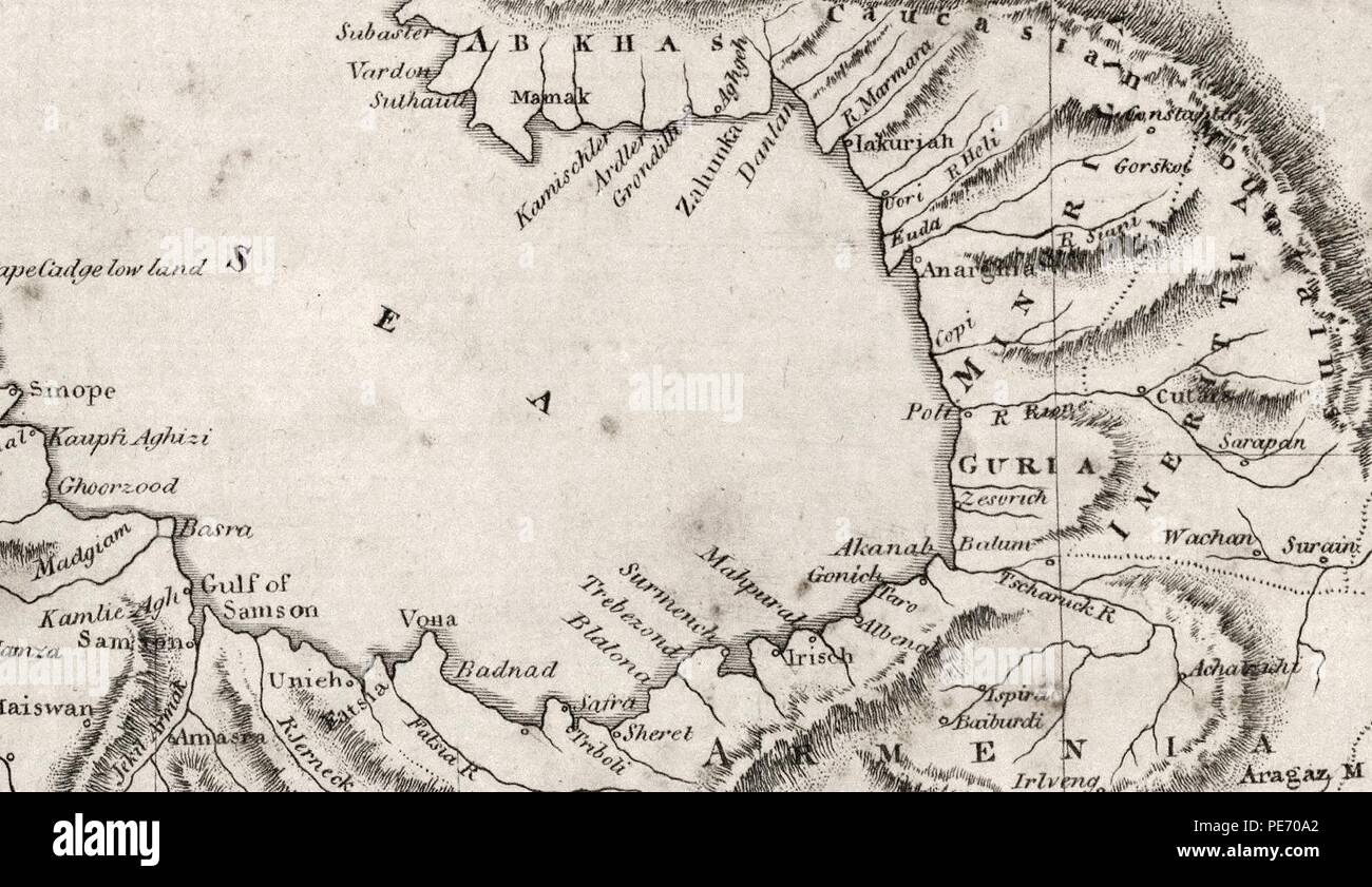 Arrowsmith, Aaron; Lewis, Samuel. Asia Minor. 1812 (D Stock Photo - Alamy