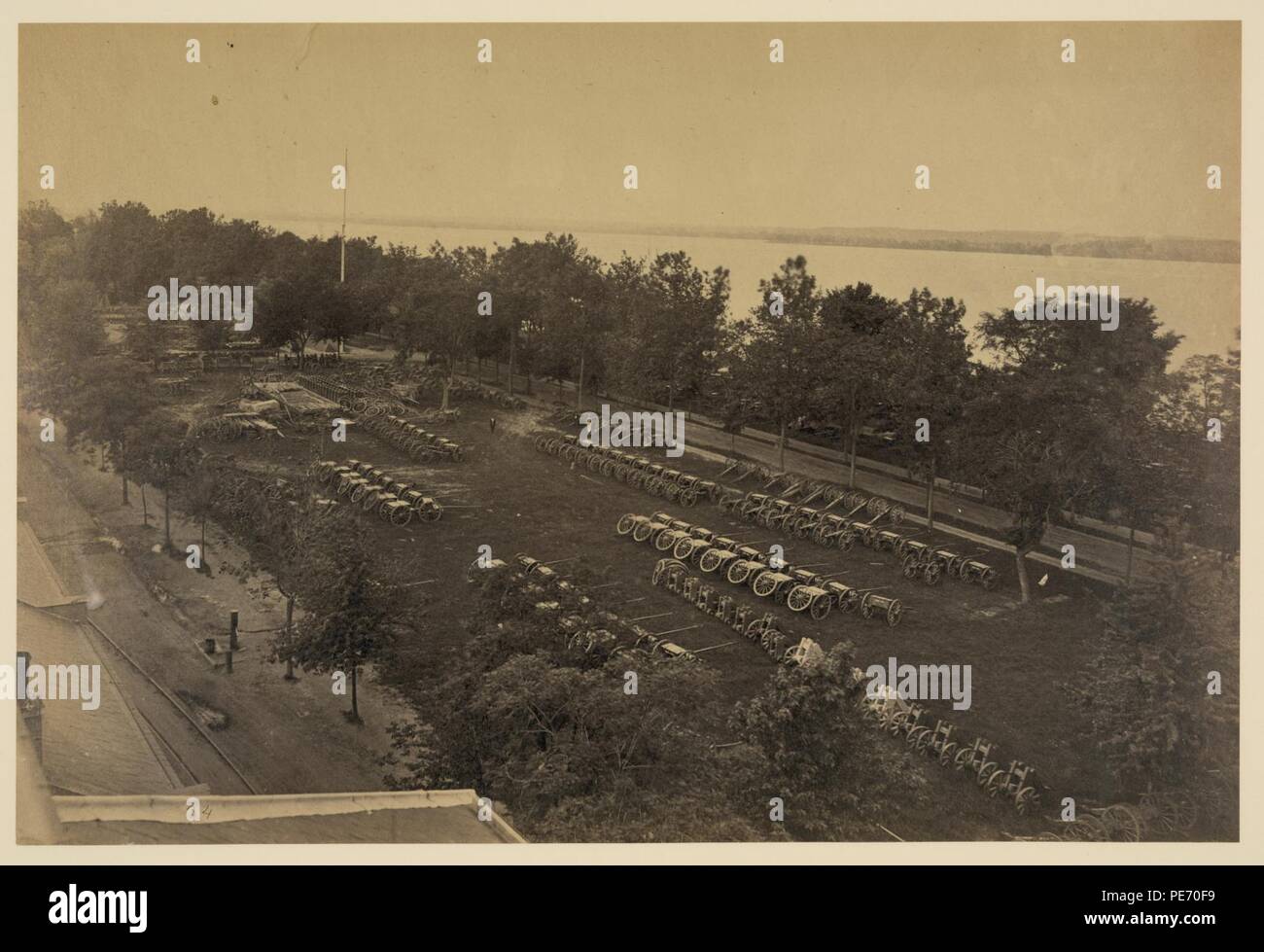 Arsenal yard, Washington, D.C., from roof of model arsenal Stock Photo ...