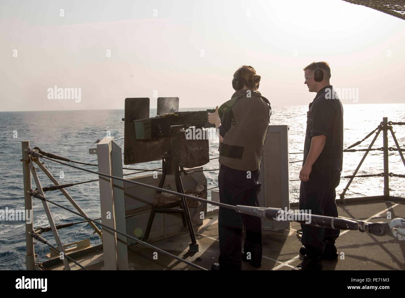 ARABIAN GULF (Oct. 10, 2015) Gunner’s Mate 2nd Class Randi Larson ...
