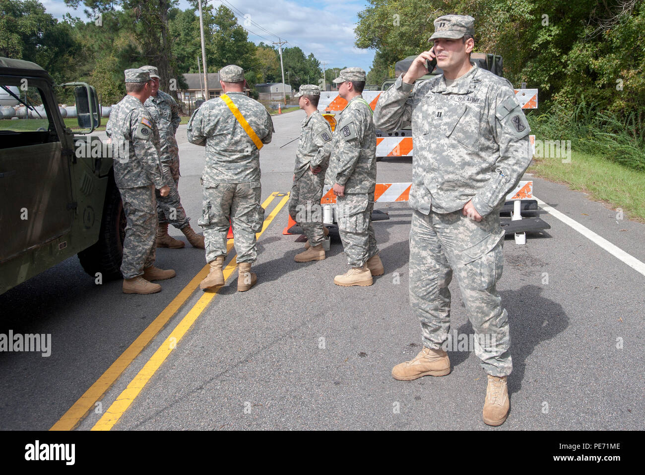 U.S. Army Cpt. John Bryant, commander, Delta Co. 1-118th Infantry, S.C ...