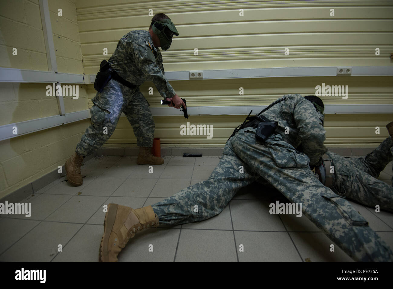 U.S. Army Spc. William Crankshaw and Spc. Richard Fletcher, both with ...