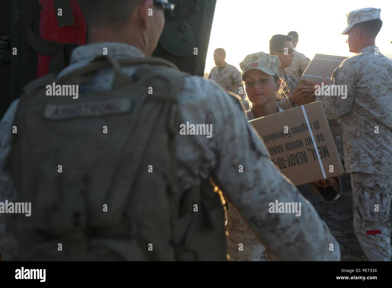 Cpl. Kimi Myles, an embarkation specialist with Combat Logistics ...