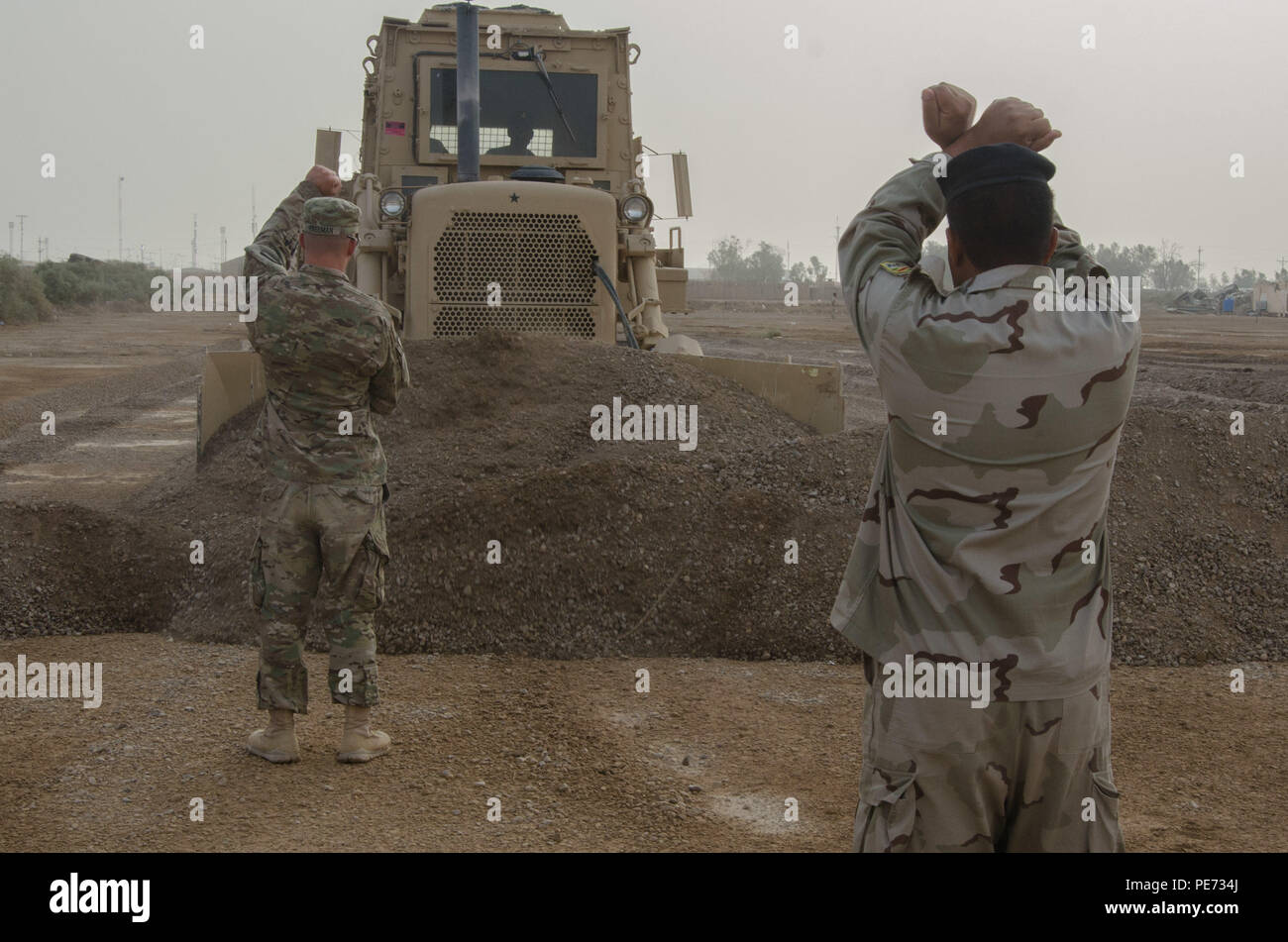 U.S. Army Sgt. Richard Freeman, an engineer with 338th Engineer Company ...