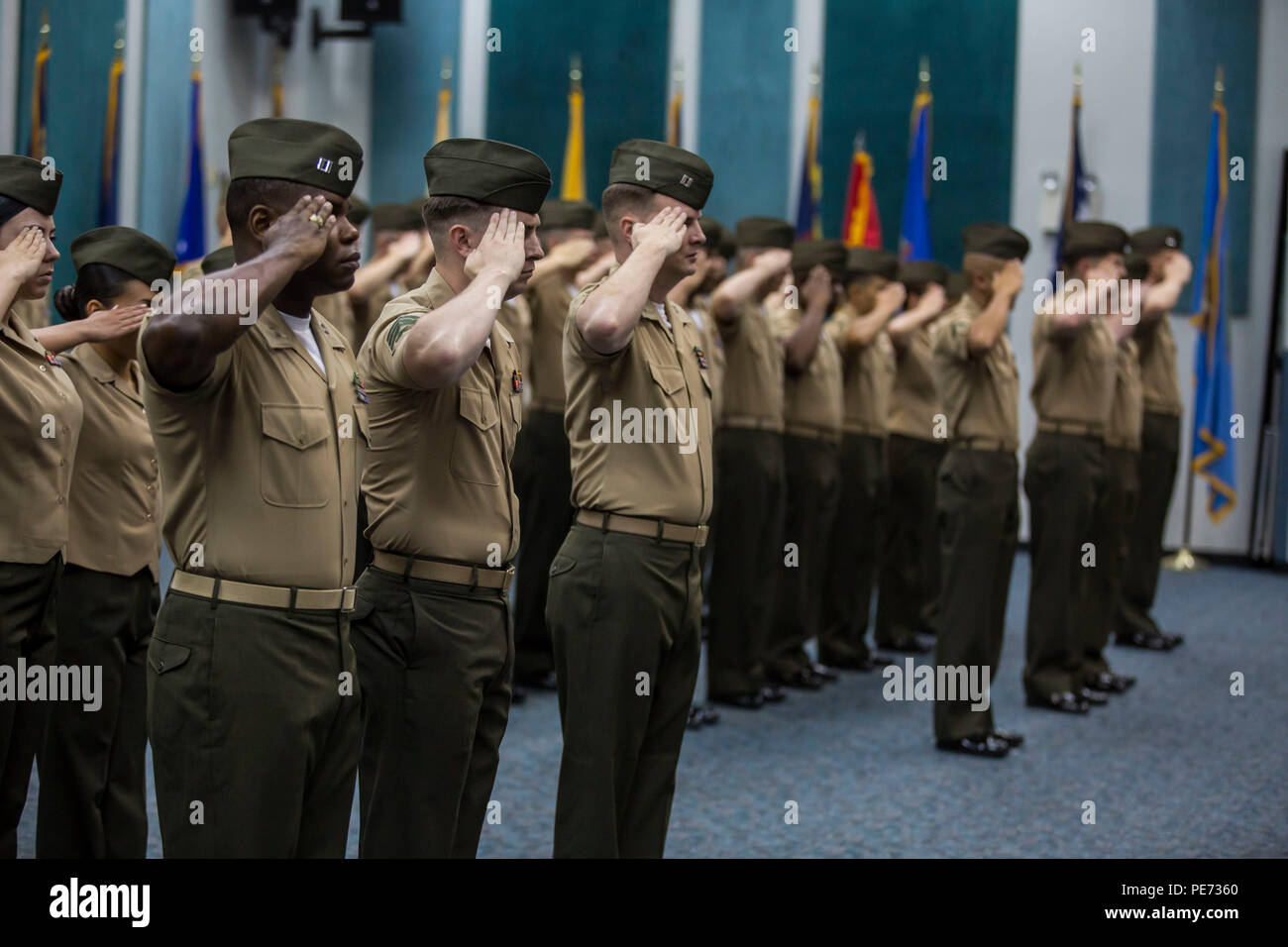 Marines and Sailors from Command Element 5TH Marine Expeditionary ...