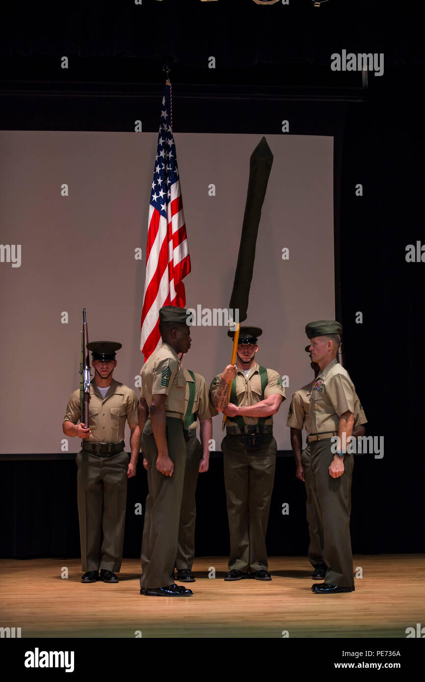 U.S. Marine Corps Sgt. Maj. Clifford Wiggins, sergeant major, and Maj ...