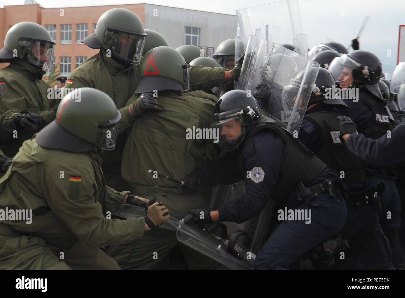 German national riot police during hi-res stock photography and images ...