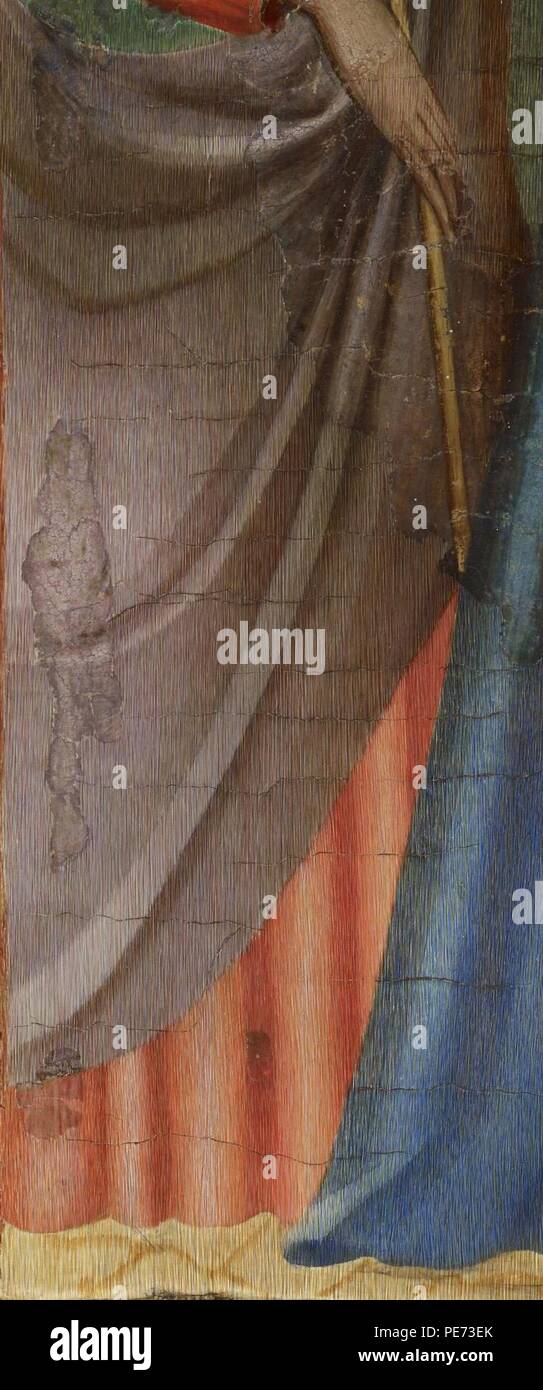 Arnau Bassa - Triptych with Madonna and Child with the Crucifixion and the Annunciation Stock ...