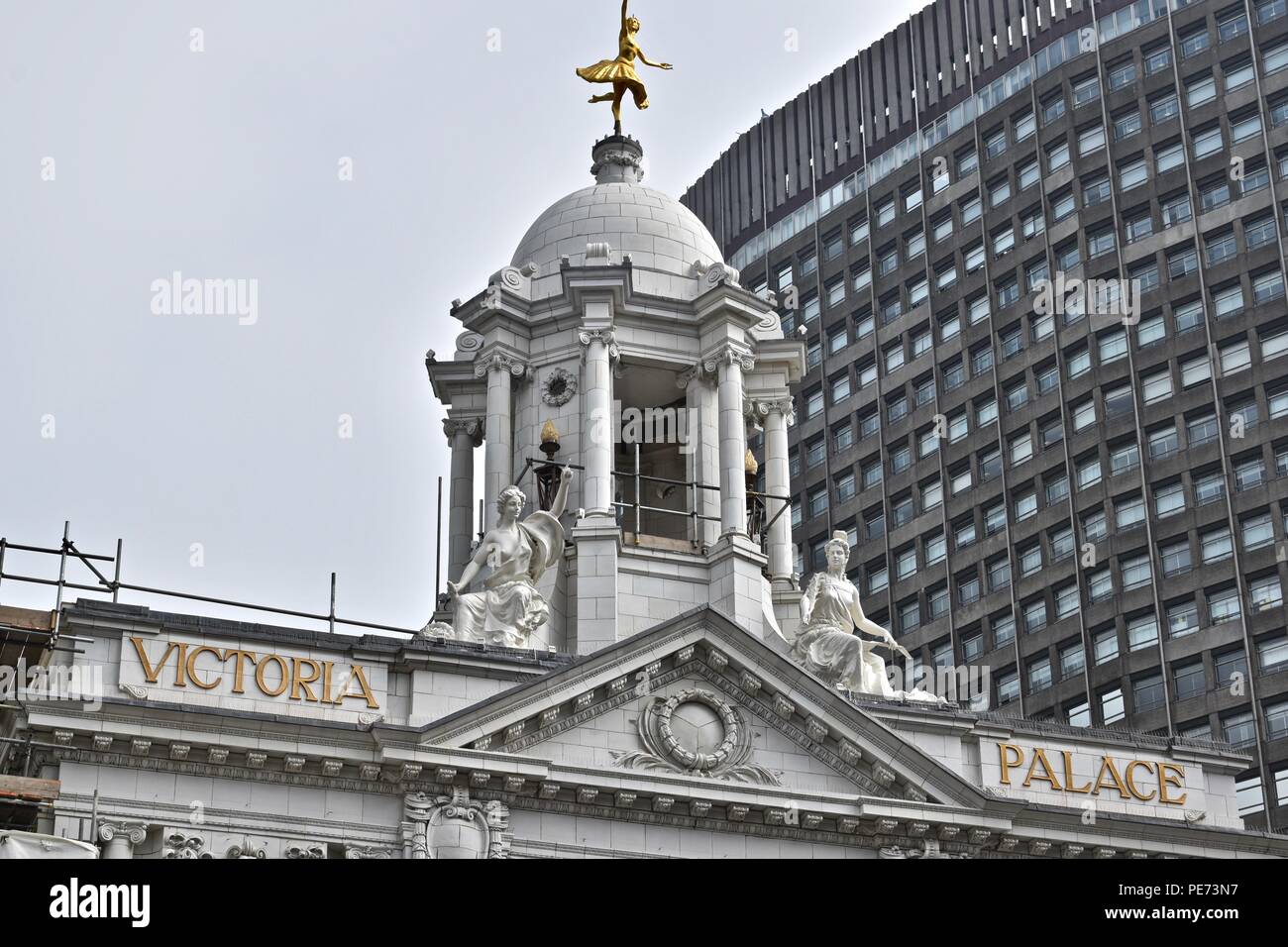 The Victoria Palace Theatre in Victoria, City of Westminster, London, United Kingdom Stock Photo ...