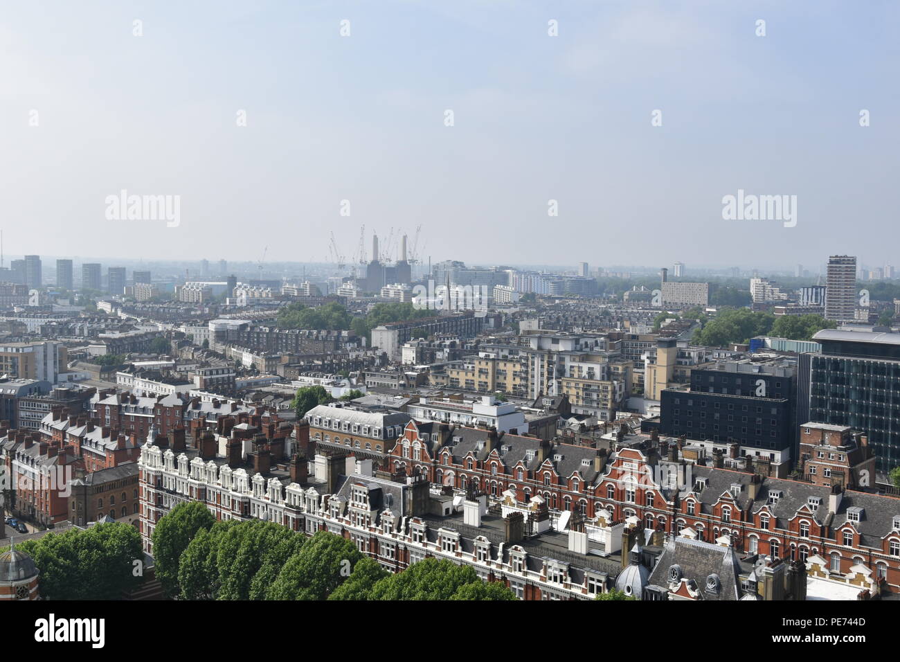 A view of Victoria and South Kensington, Westminster, London as seen ...