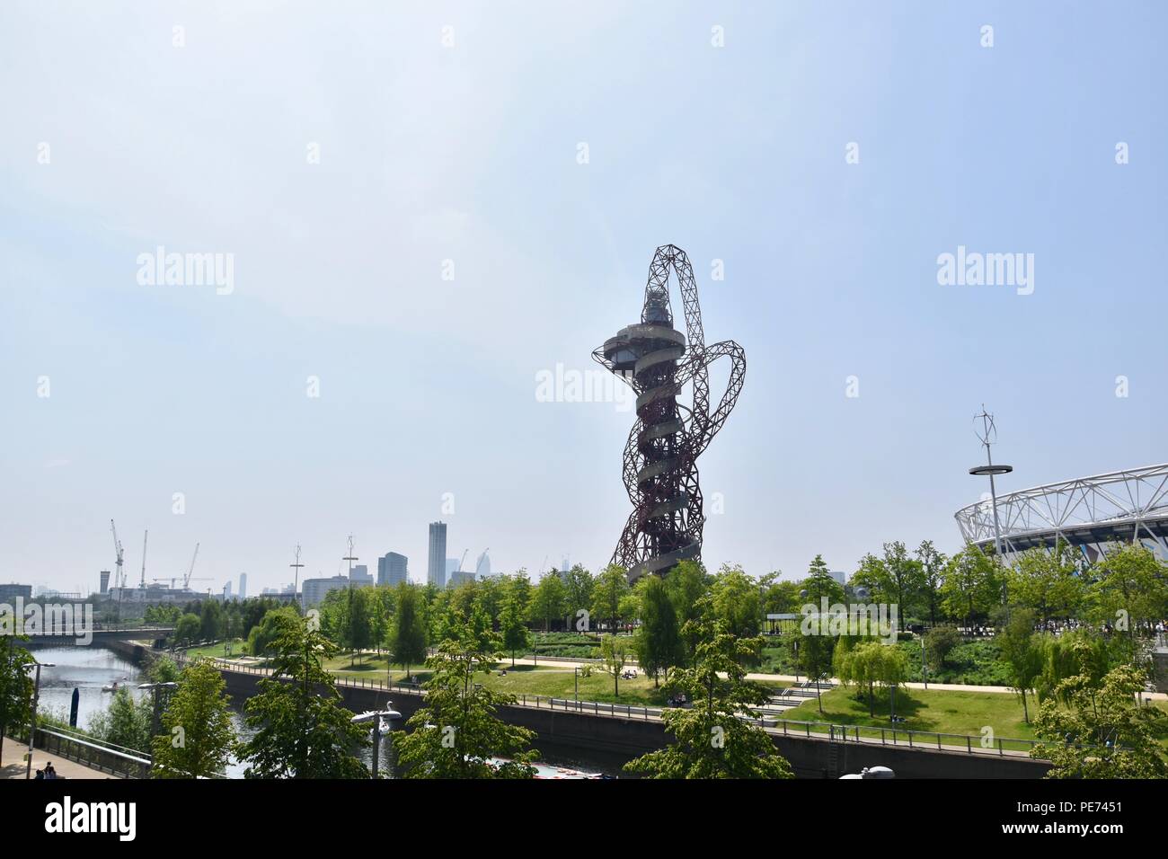 The ArcelorMittal Orbit observation tower at the Queen Elizabeth ...