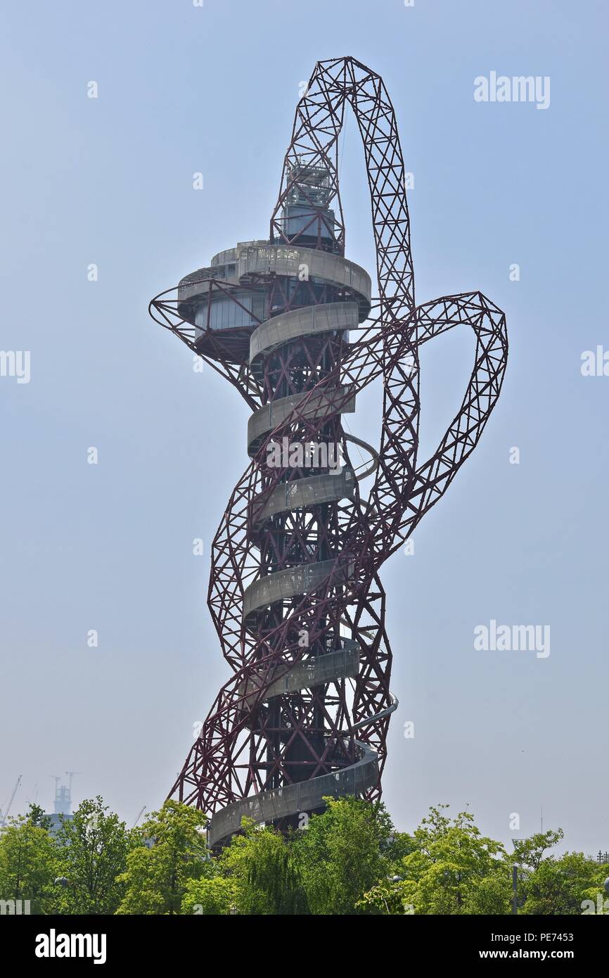 The ArcelorMittal Orbit observation tower at the Queen Elizabeth ...