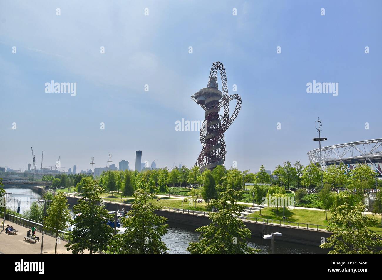 The ArcelorMittal Orbit observation tower at the Queen Elizabeth ...