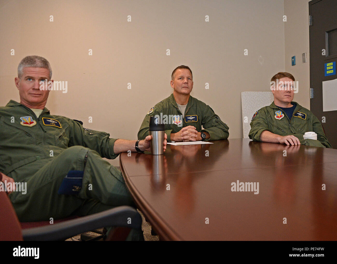 (From left) Col. Paul Johnson, commander, 175th Operations Group, Brig ...