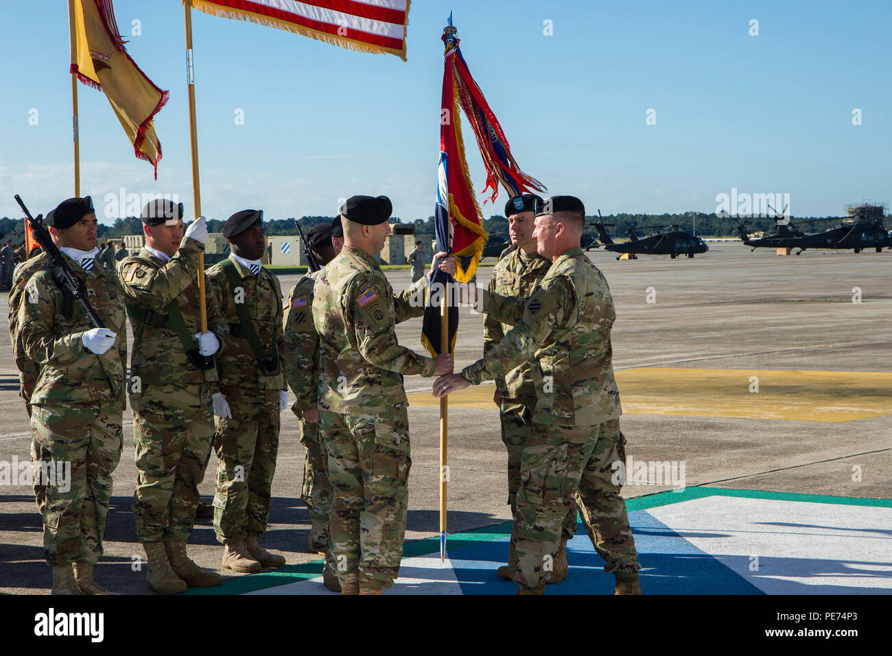 Brig. Gen. James R. Blackburn, Task Force Marne commander hands the ...