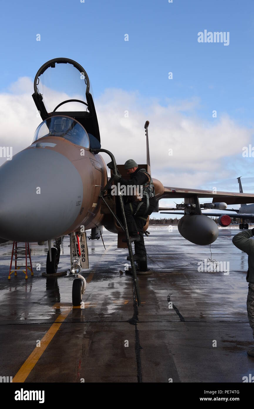 U.S. Air Force Lt. Col. Robert Swertfager, 194th Fighter Squadron pilot ...