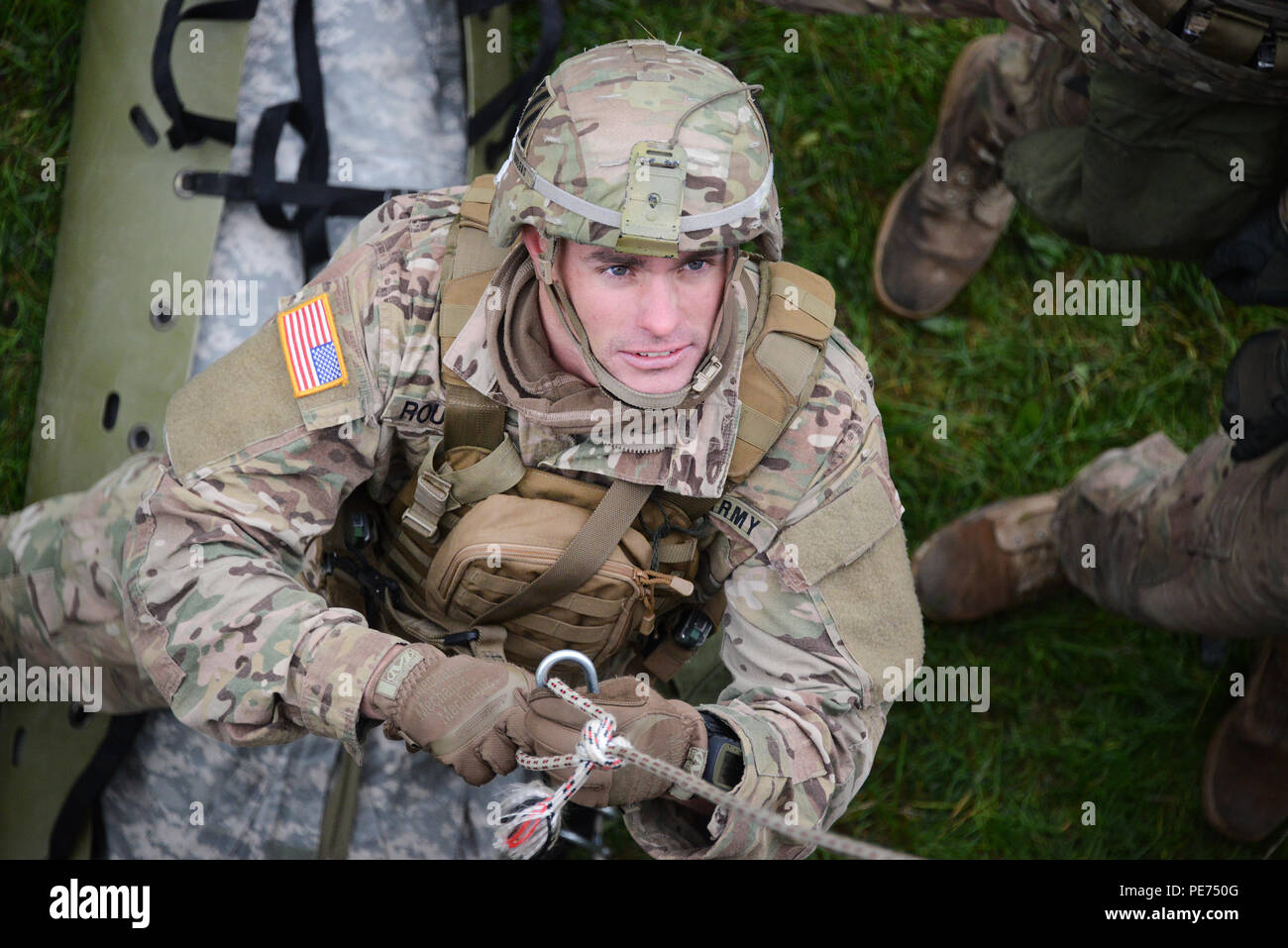A U.S. Soldier, assigned to 1st Armored Brigade Combat Team, 3rd ...