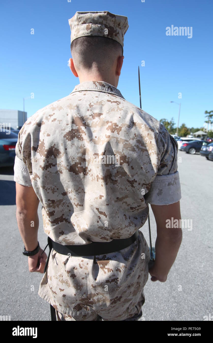 A Marine calls cadence during 2nd Radio Battalion’s Corporals ...
