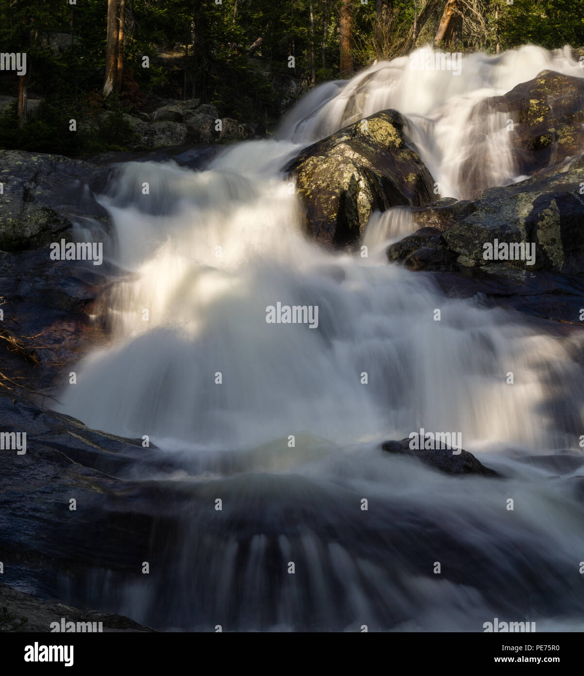 Granite Falls is deep in the backcountry of RMNP, on the Grand Lake ...