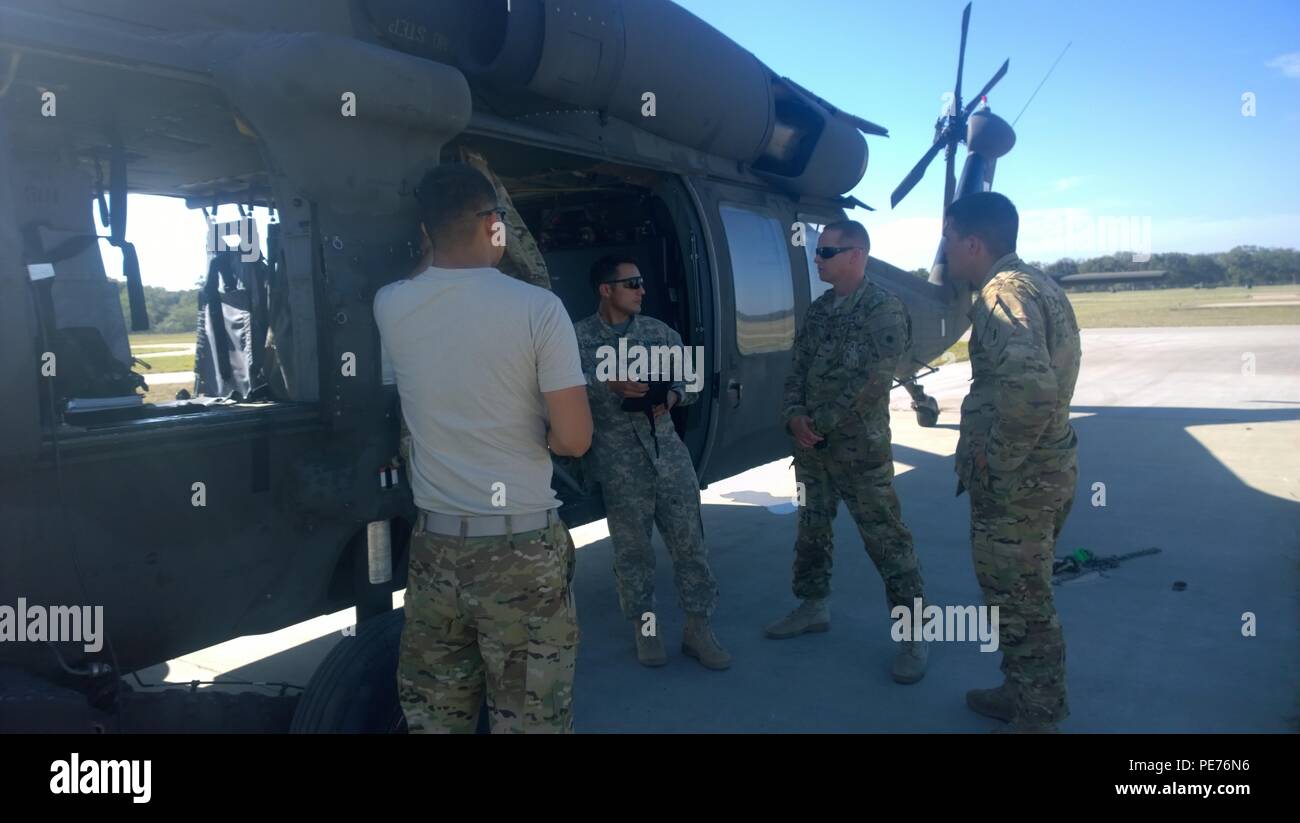 California Army National Guard Capt. Charles Escaleras, commander of ...