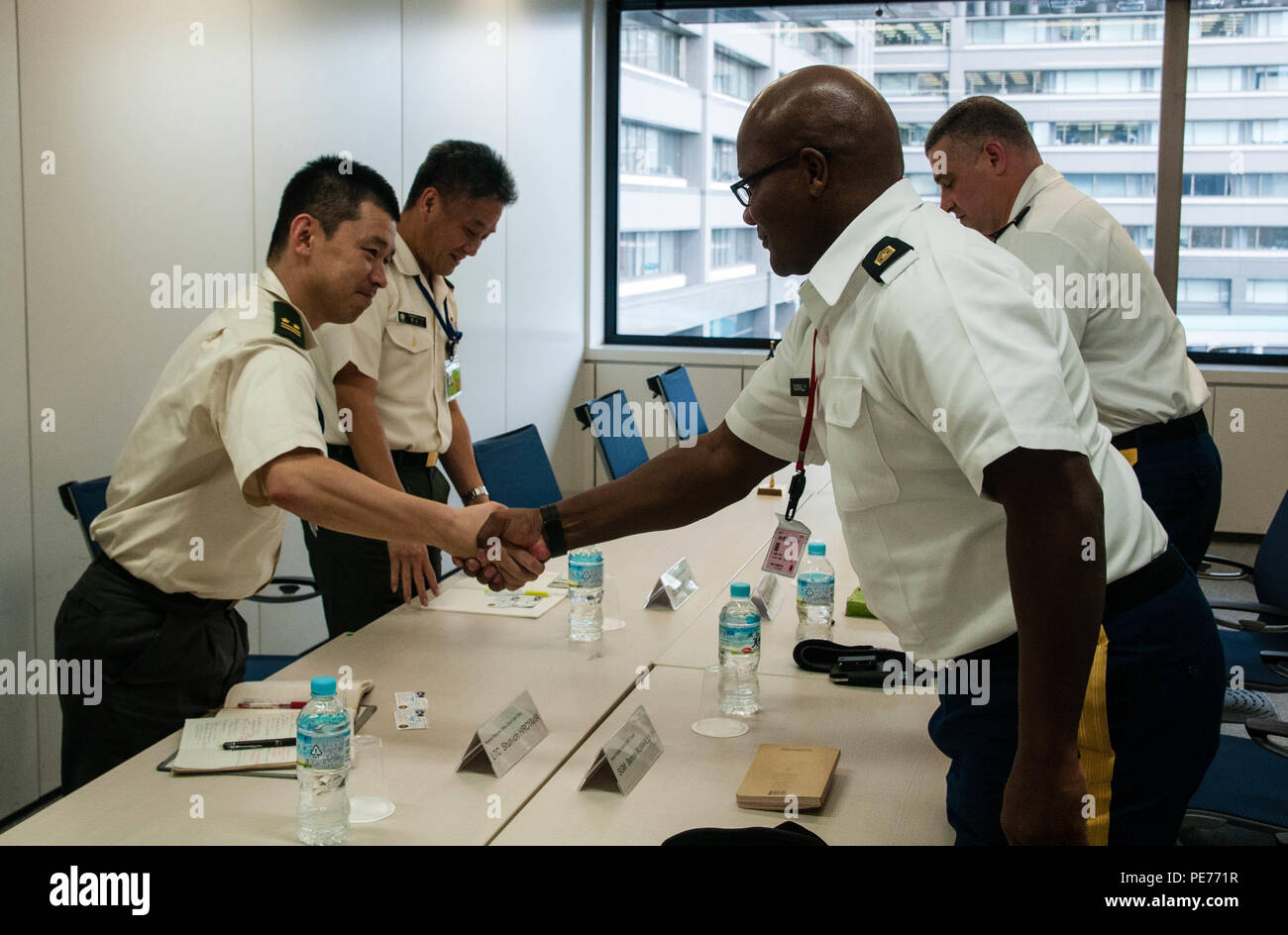Japan Ground Self-Defense Force Lt. Col. Shunichi Hiroyama, deputy ...