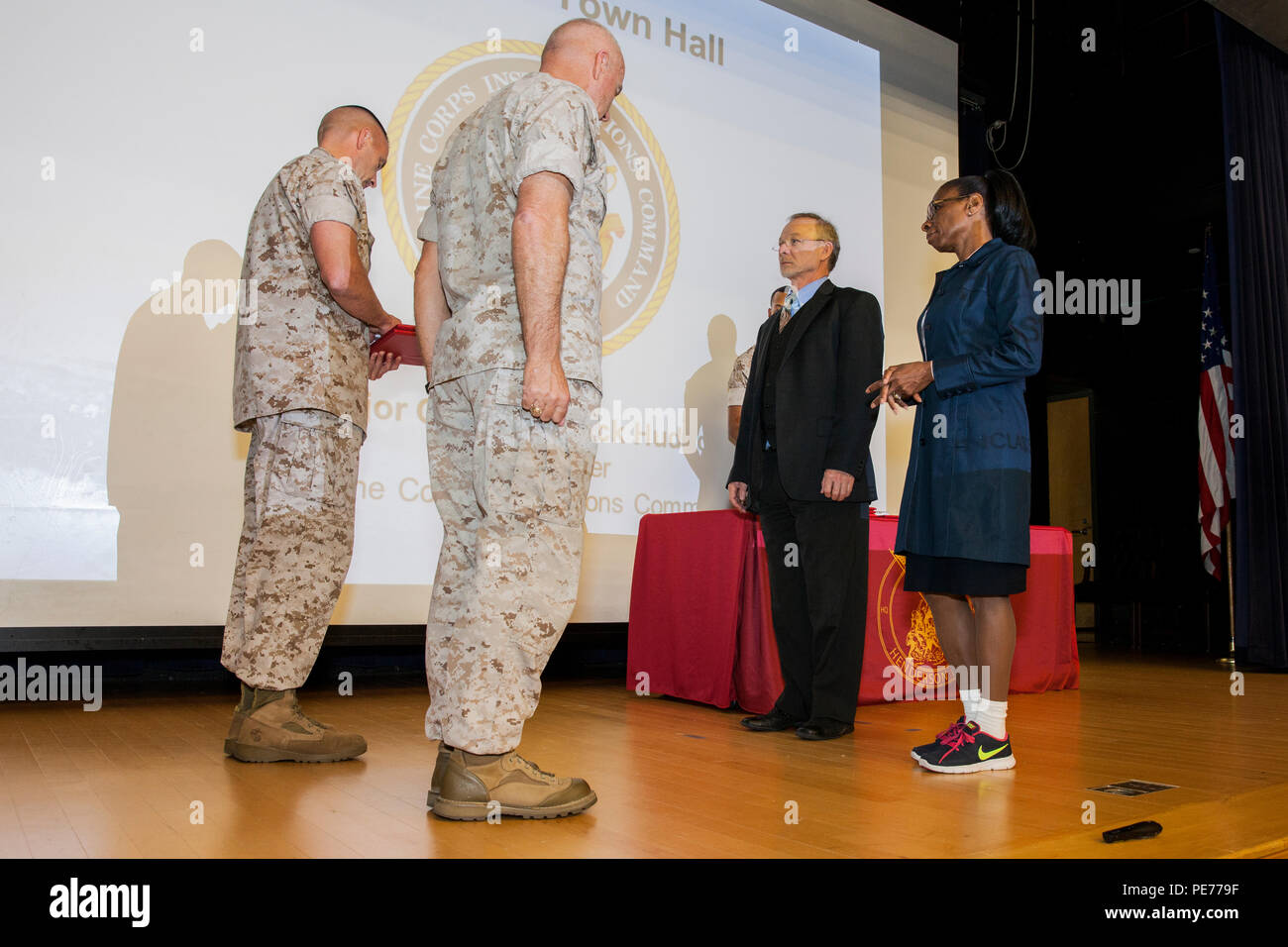 U.S. Marine Corps Maj. Gen. Charles L. Hudson, commanding general for ...