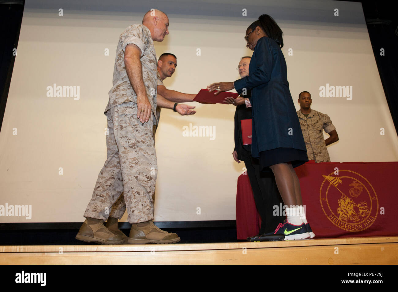 U.S. Marine Corps Maj. Gen. Charles L. Hudson, commanding general for ...