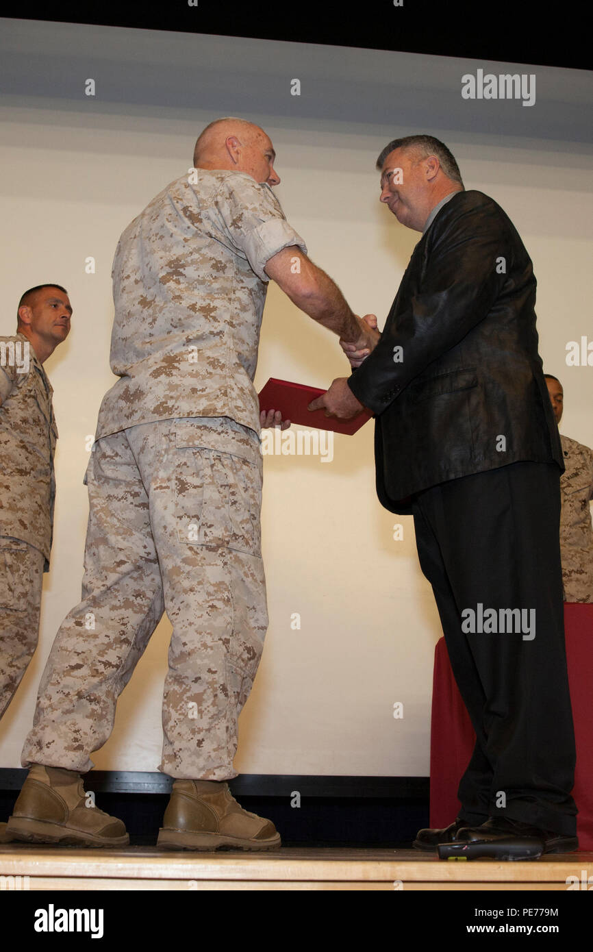 U.S. Marine Corps Maj. Gen. Charles L. Hudson, commanding general for ...