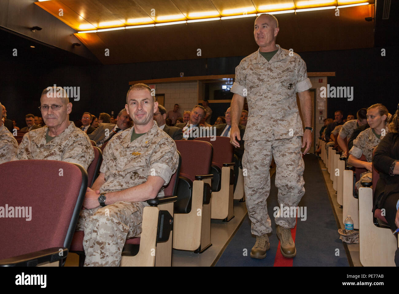 U.S. Marine Corps Maj. Gen. Charles L. Hudson, commanding general of ...