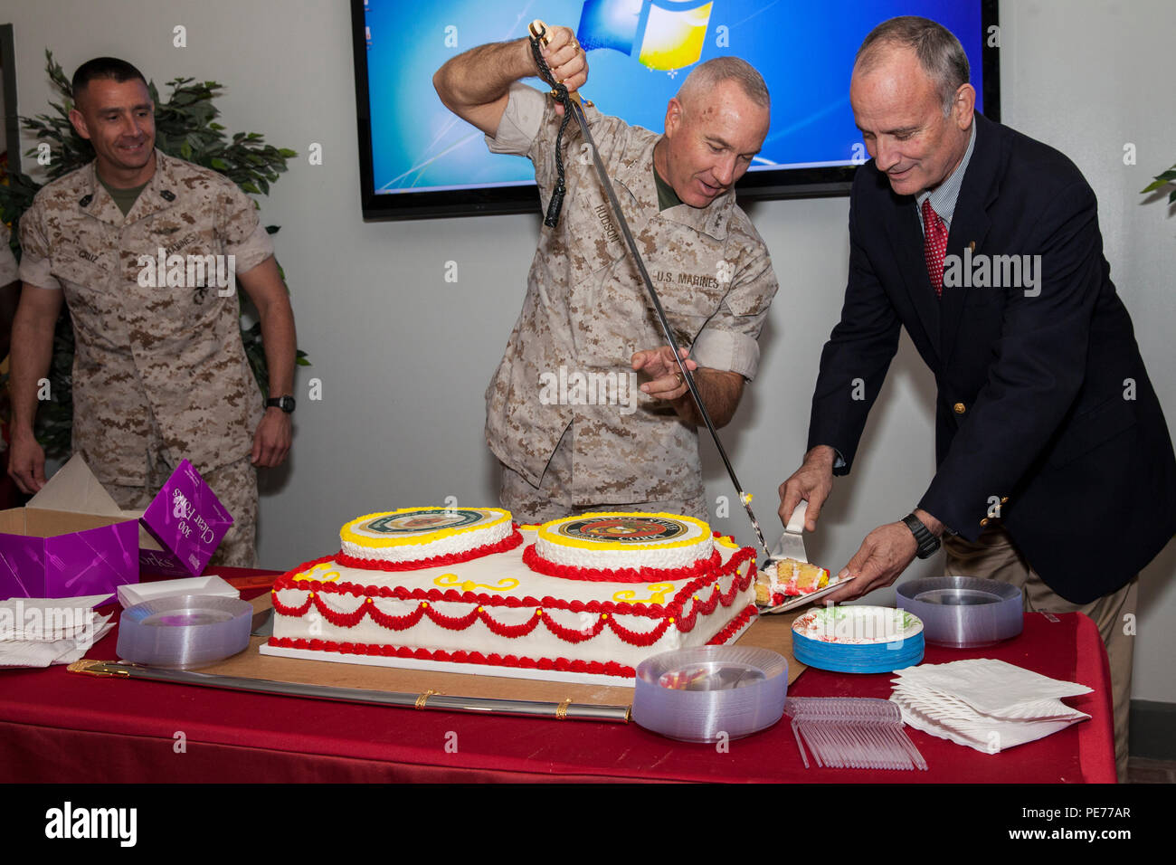 U.S. Marine Corps Maj. Gen. Charles L. Hudson, commanding general for ...