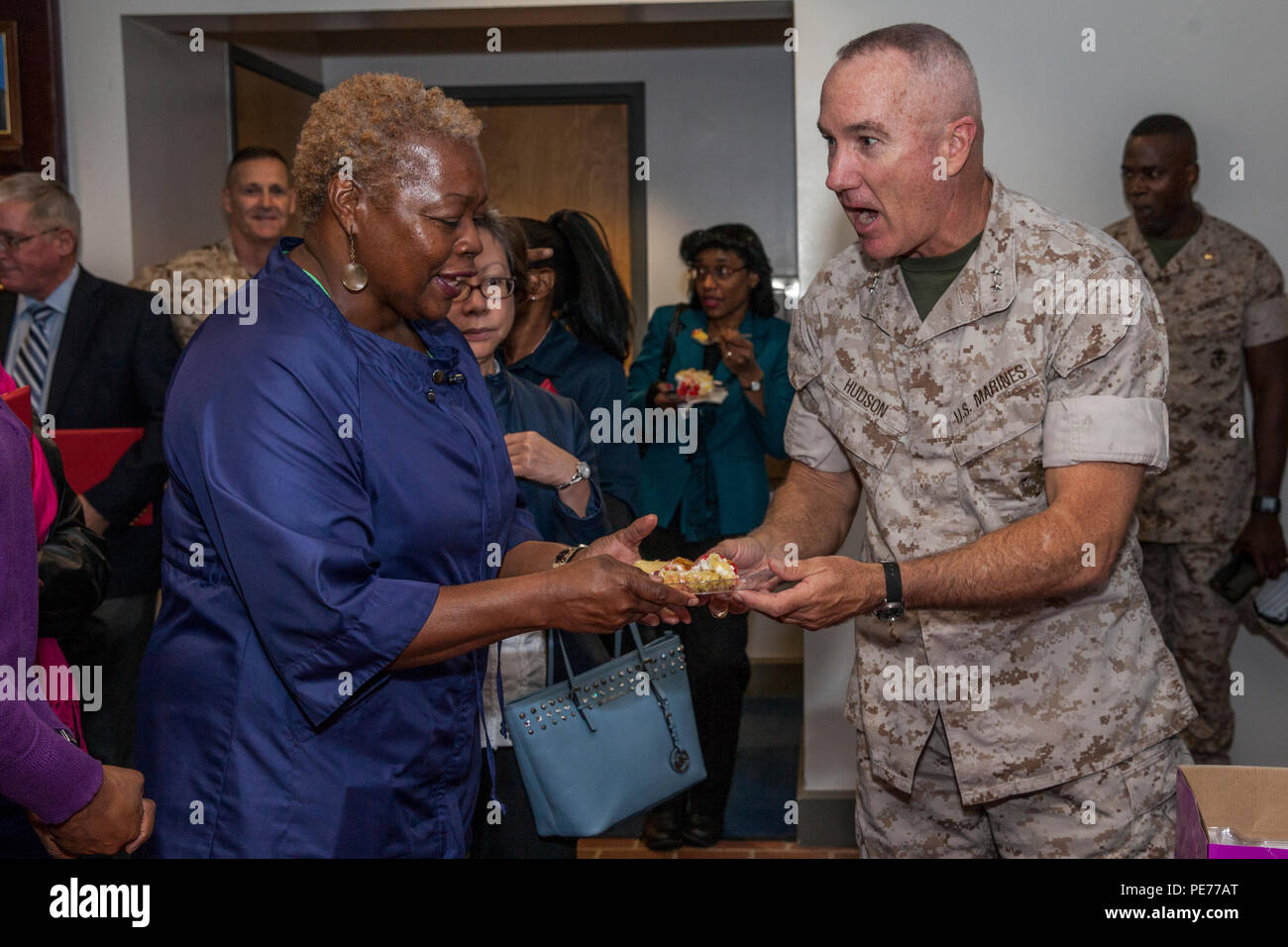 U.S. Marine Corps Maj. Gen. Charles L. Hudson, commanding general for ...