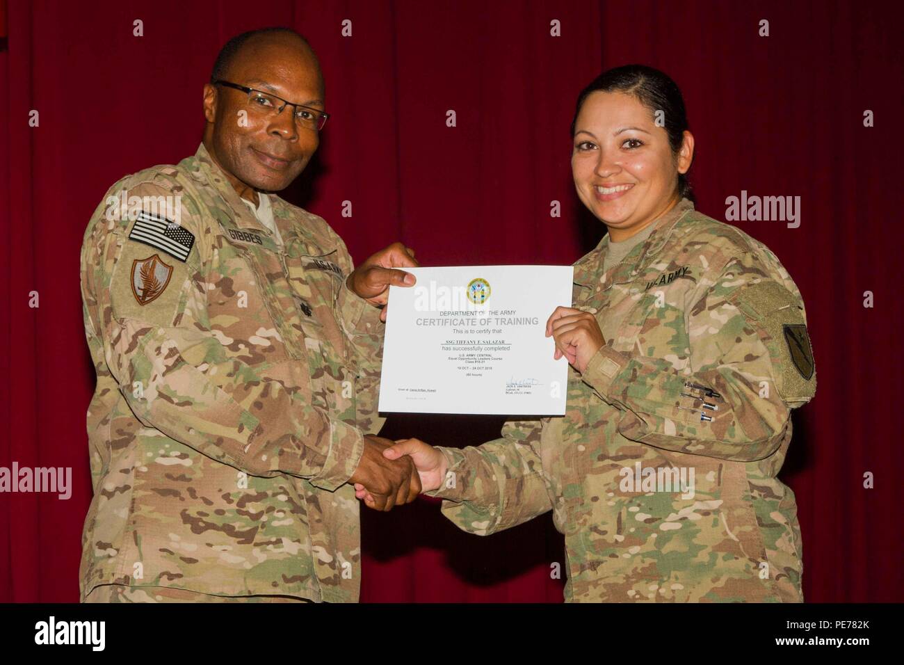 Lt. Col Forrest Gibbs, the secretary of the general staff with U.S ...