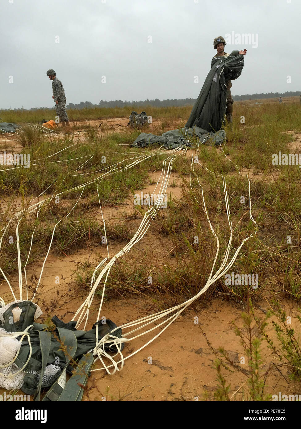 A paratrooper assigned to the 2nd Brigade Combat Team, 82nd Airborne ...