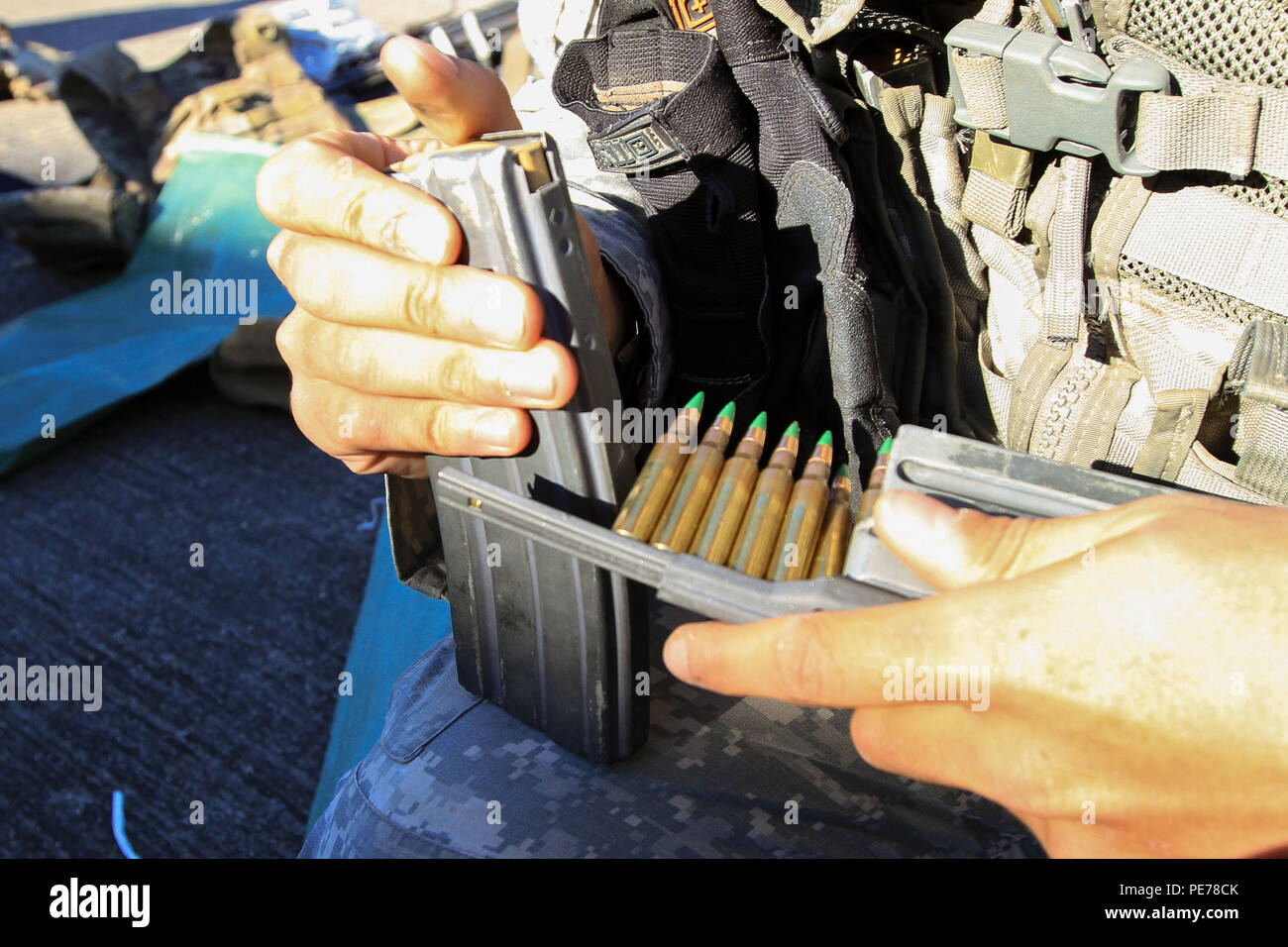 A paratrooper assigned to the 2nd Brigade Combat Team, 82nd Airborne ...
