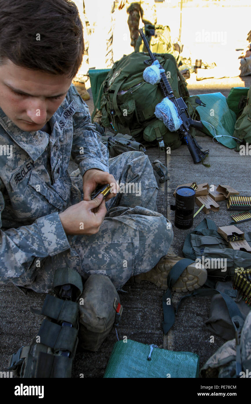 Spc. Ethan Begley, an infantryman assigned to the 2nd Brigade Combat ...