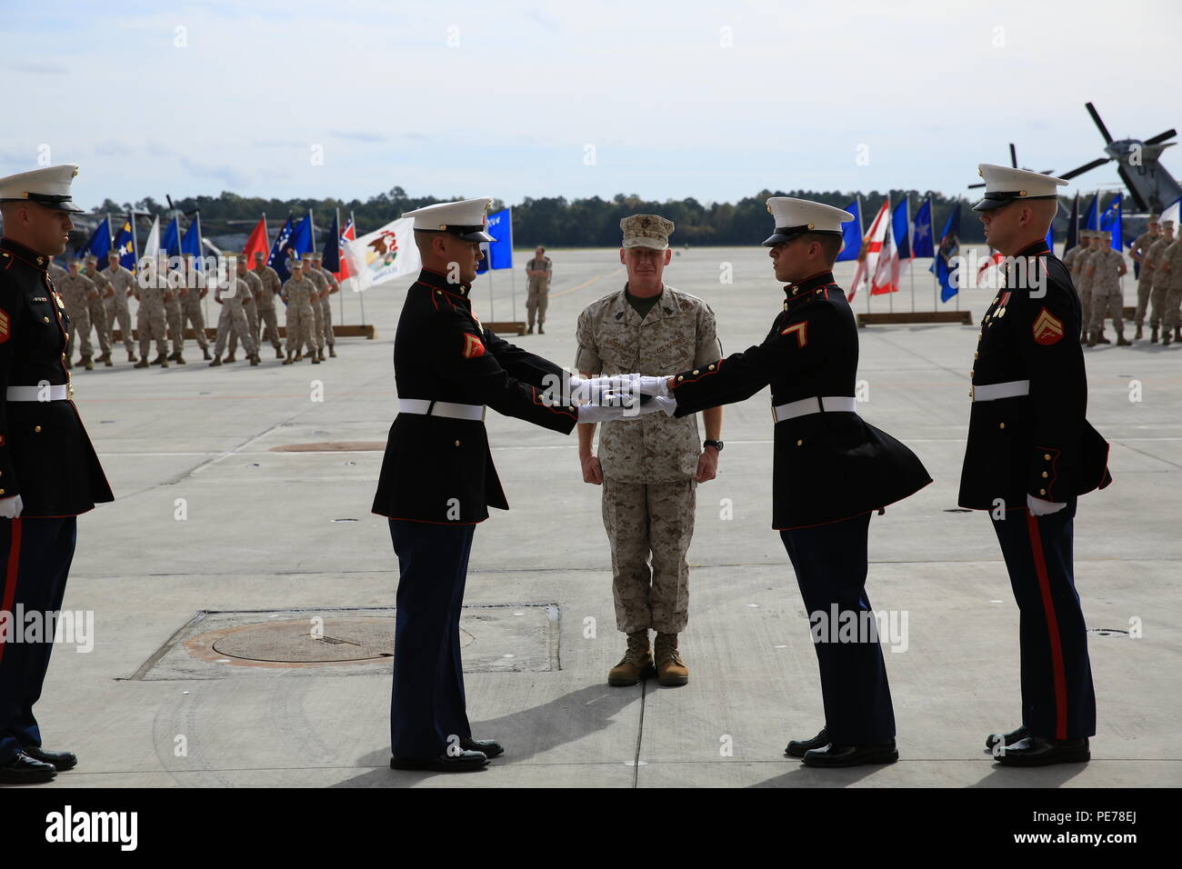 U.S. Marines assigned to Marine Heavy Helicopter Training Squadron 302 ...