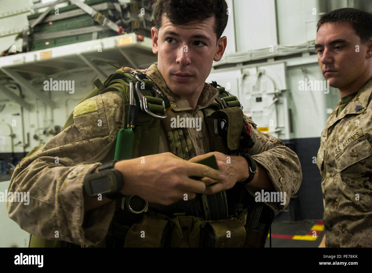 U.S. Marine Cpl. David Stephens with the Maritime Raid Force, 13th ...