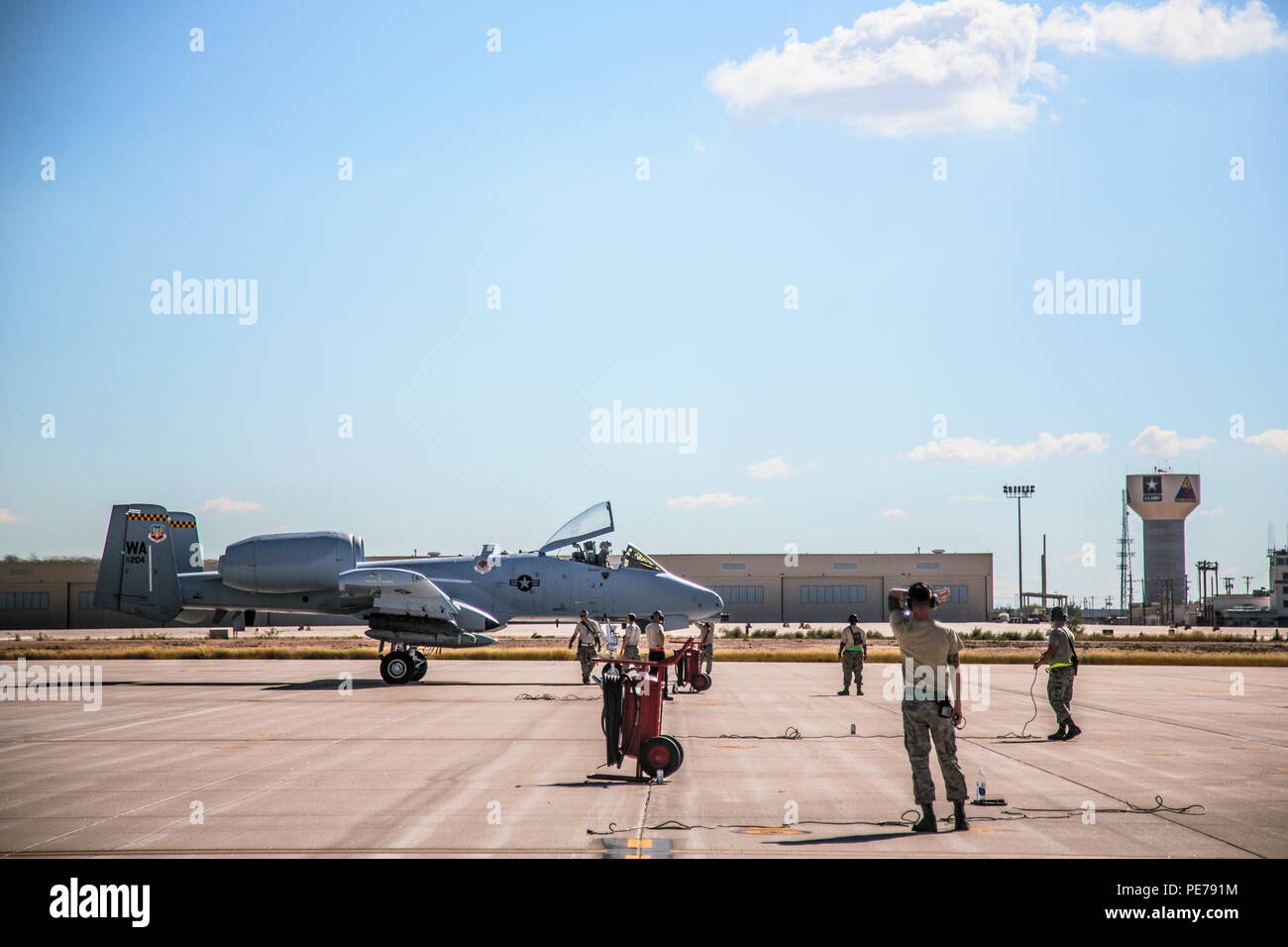 An A-10 Thunderbolt II pilot from the 66th Weapons Squadron, United ...