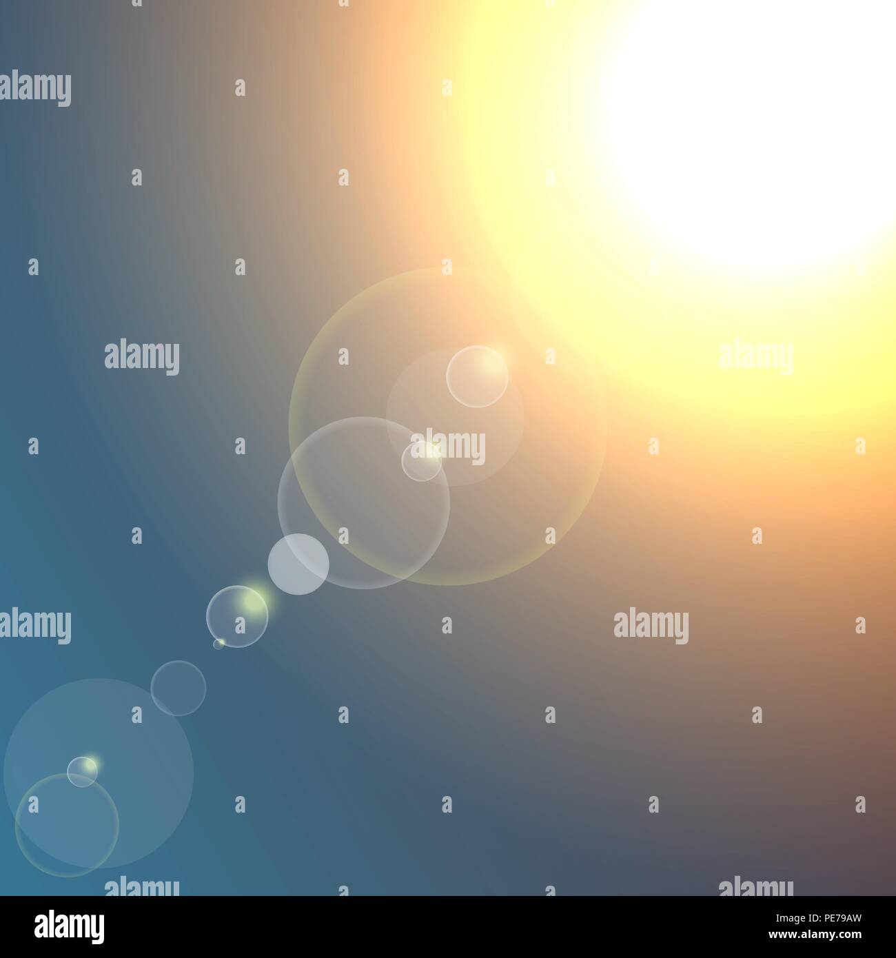 Realistic red light lens flare hi-res stock photography and images - Alamy