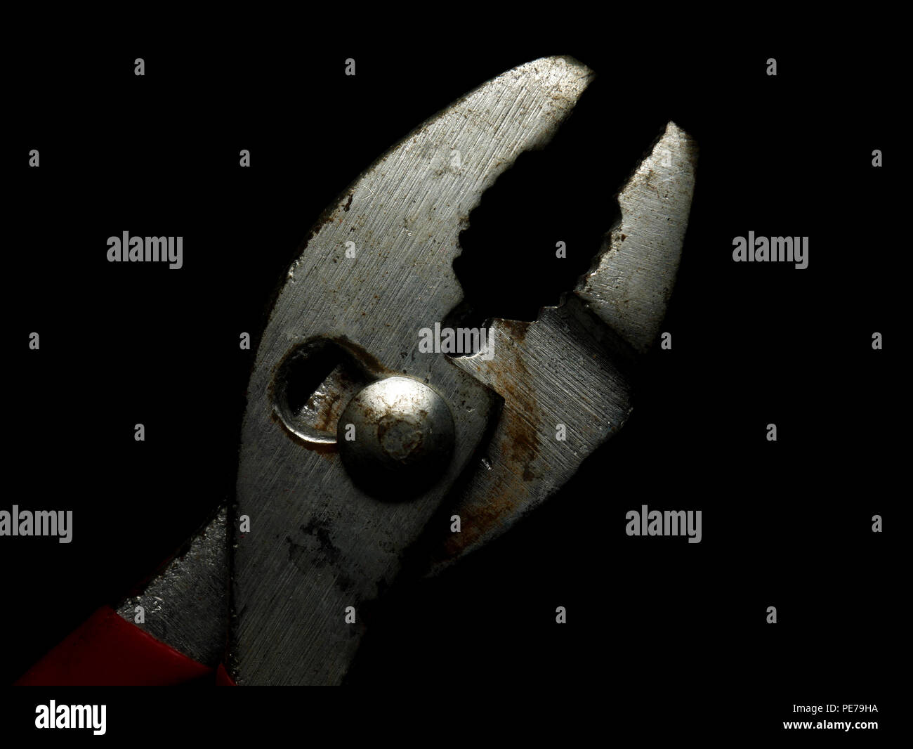 old pliers Made of rusted steel Stock Photo - Alamy