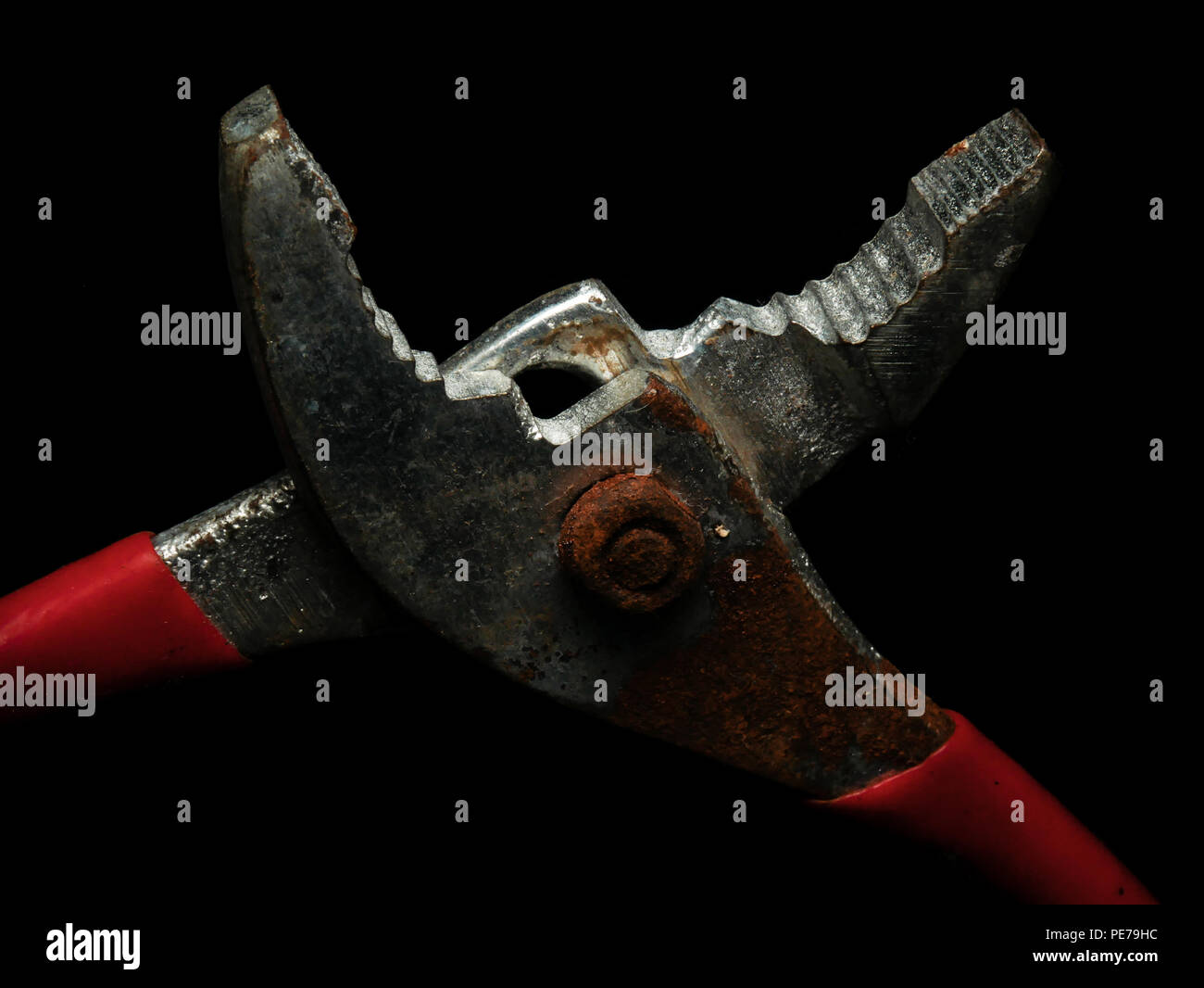 old pliers Made of rusted steel Stock Photo - Alamy